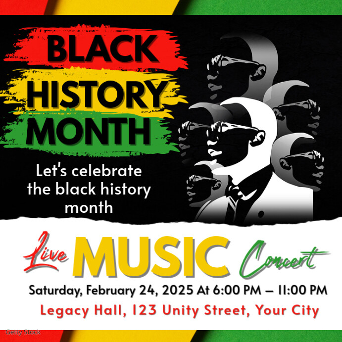 Copy of Black History Month Party Invitation, | PosterMyWall
