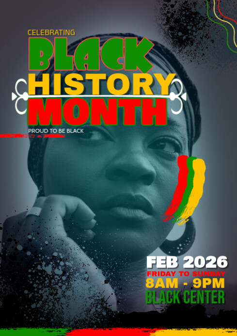 Black History Month Poster A4 Template | PosterMyWall