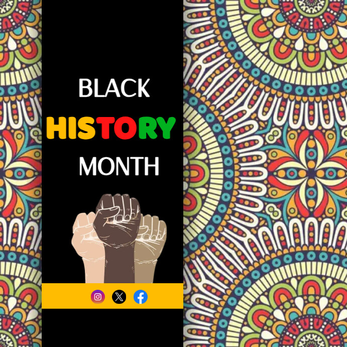 Black History Month Poster Template | PosterMyWall
