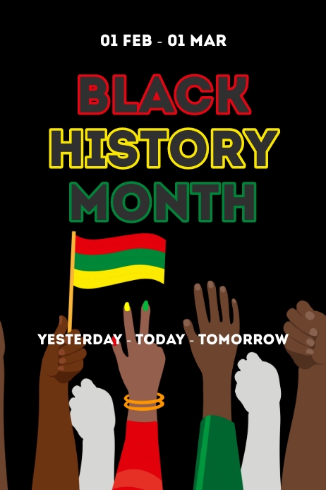 Black History Month Poster Template | PosterMyWall