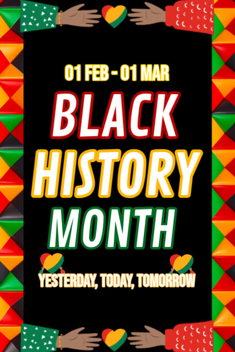 Black History Month Poster Template 2025 | PosterMyWall
