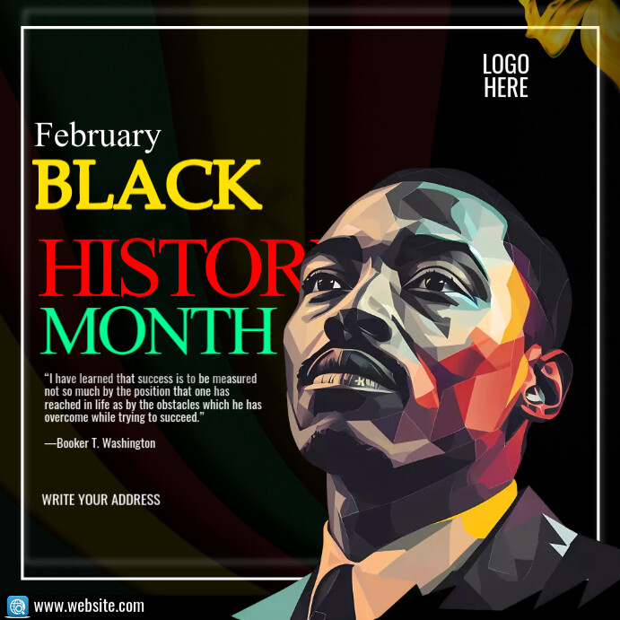 black history month quote Template | PosterMyWall