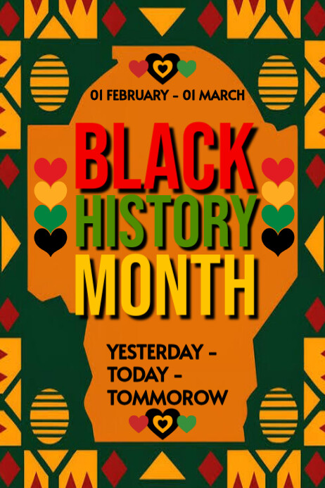 Black history month template 2025 | PosterMyWall