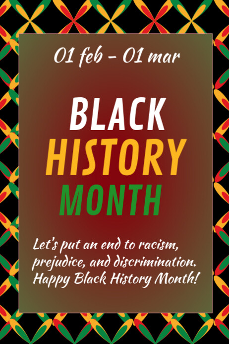 Black history month template 2025 | PosterMyWall