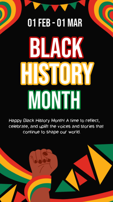 Black history month template 2025 | PosterMyWall