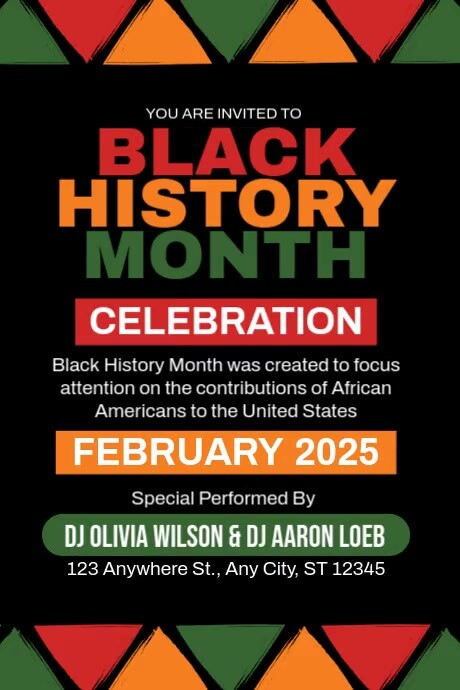 Black History Month Template Ads | PosterMyWall