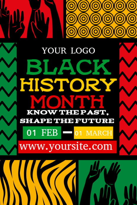 Copy of Black History Month Template February Template Poster | PosterMyWall