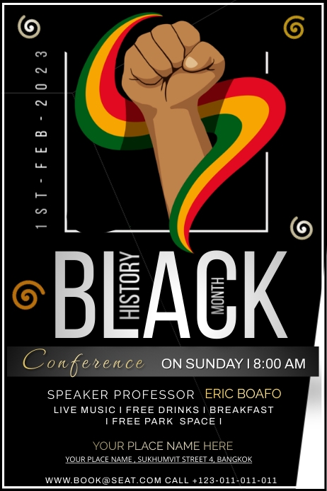 Plantilla De Programa De Historia Negra