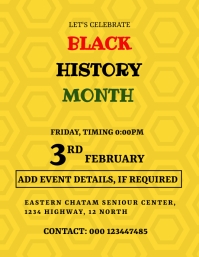 black history month invitation Template | PosterMyWall