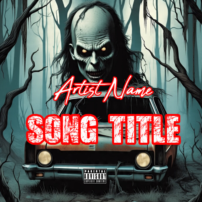 Black Horror Album Cover Album Cover Template | PosterMyWall