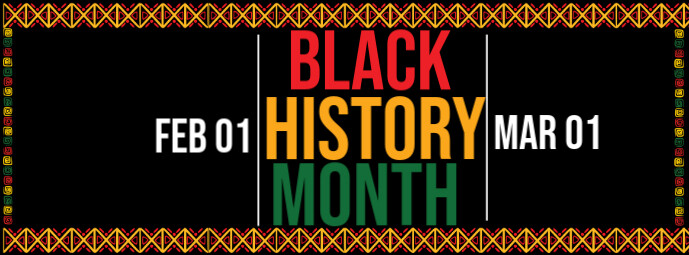 Black Illustrative Black History Month Facebook Cover Photo Template ...