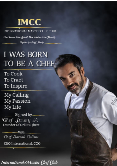 Plantilla de Black Illustrative Chef Inspiration Poster A6 | PosterMyWall