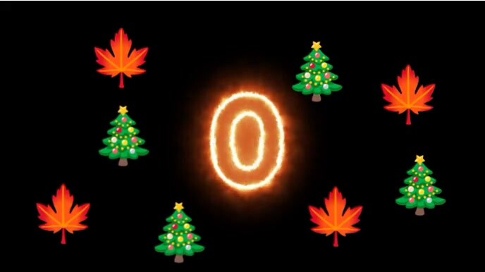 Copy of Black Illustrative Christmas Digital Display (16:9) | PosterMyWall