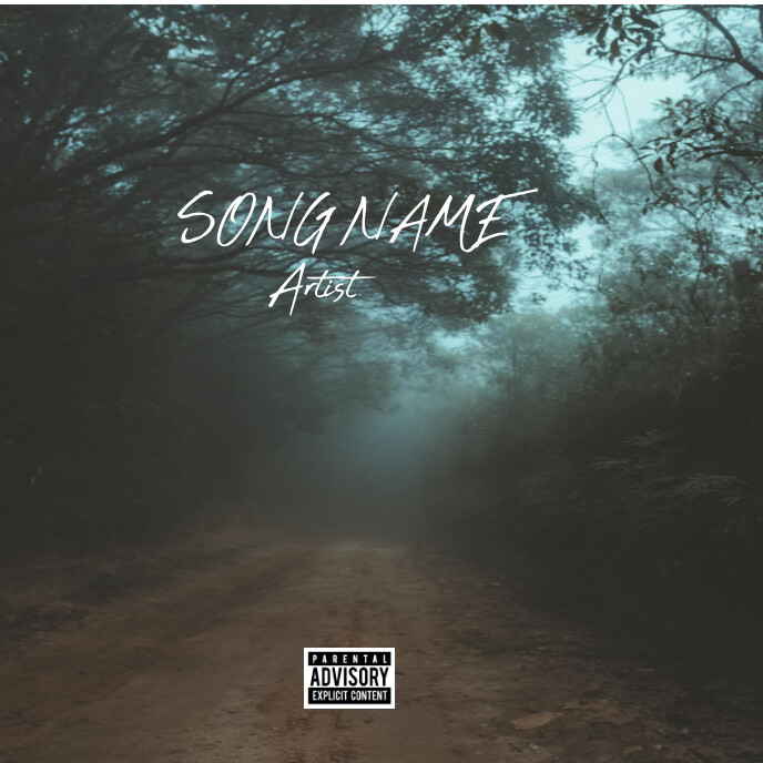 Black Illustrative Color Palette Album Cover Templat | PosterMyWall