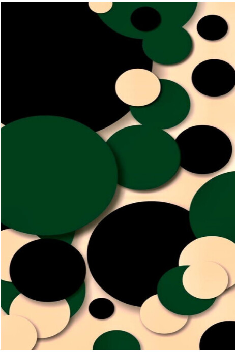 Black Illustrative Geometric Patterns Poster Template | PosterMyWall