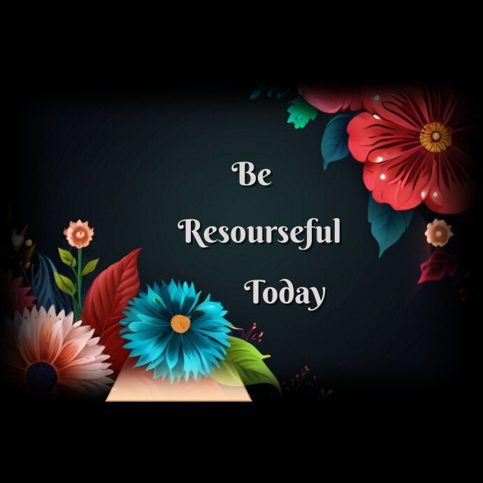 Black Illustrative Inspirational Advice Insta Template | PosterMyWall