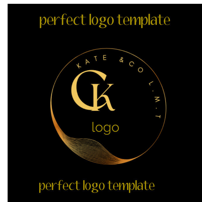 Plantilla de Black Illustrative Katte Logo | PosterMyWall