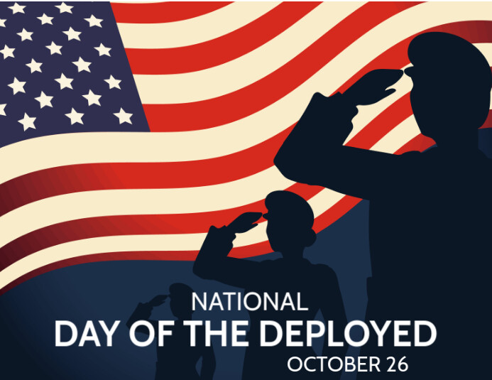 Black Illustrative National Day Of The Deployed Flyer (us Letter ...