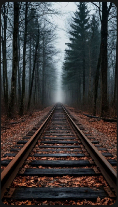 Black Illustrative Railroad Palm Tree Landscape Business Card Template ...