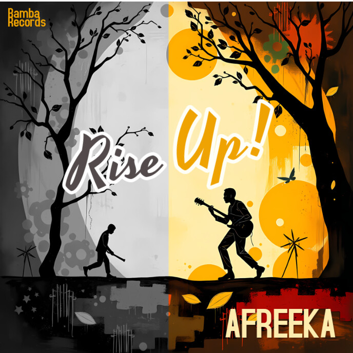 Black Illustrative Reggae Album Cover Template | PosterMyWall