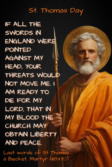 Copy of Black Illustrative St Thomas Last Words Pinterest Graphic ...