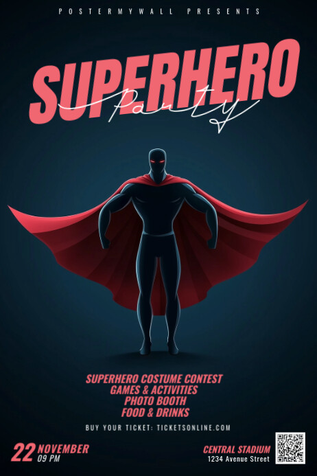 Superhero Poster Template