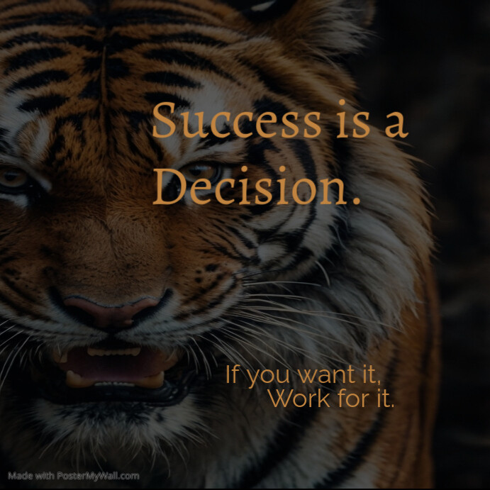 Copy of Black Illustrative Tiger Monday Motivation Instagram Post ...