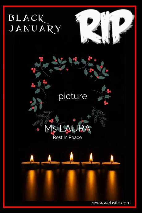 Black January Poster Template | PosterMyWall