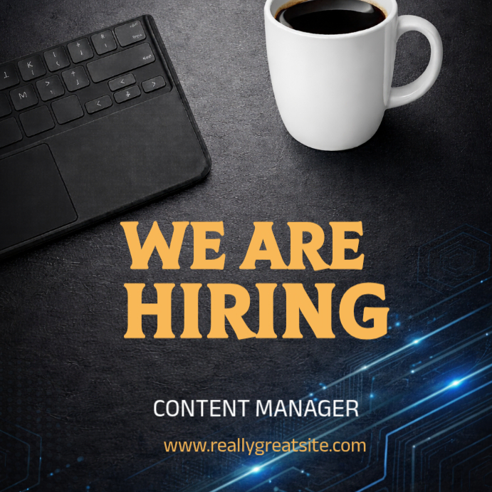 Plantilla de Black Job Recruitment Instagram Post | PosterMyWall