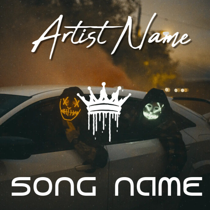 Black Joyful Album Cover Album Cover Template | PosterMyWall