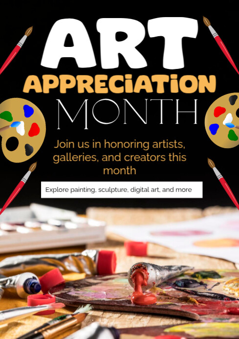 Black Joyful Art Appreciation Month A1 Templat | PosterMyWall