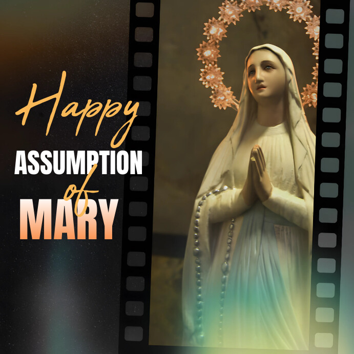 Plantilla de Black Joyful Assumption Of Mary Instagram Pos | PosterMyWall
