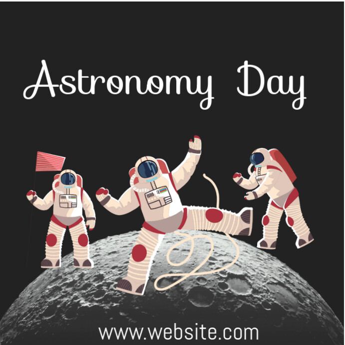 Copy of Black Joyful Astronomy Day Instagram Post | PosterMyWall