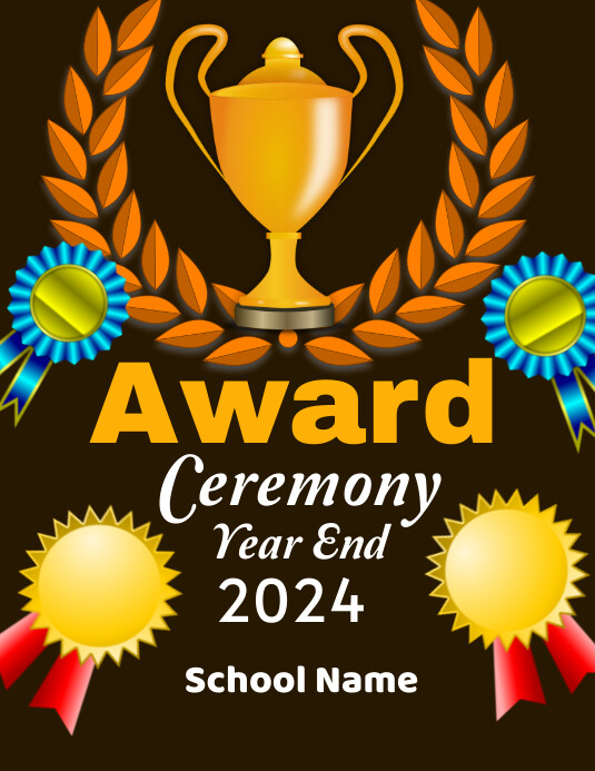 Copy of Black Joyful Award Ceremony Flyer (us Letter | PosterMyWall