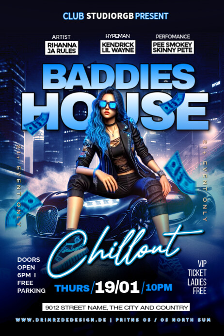 Copy of Black Joyful Baddies House Party Poster | PosterMyWall