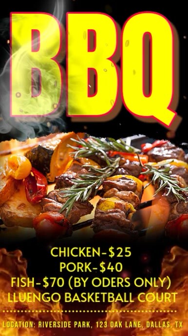 Black Joyful Bbq Instagram Story Template | PosterMyWall