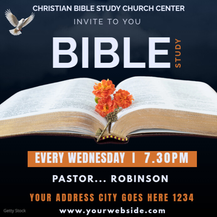 Copy of Black Joyful Bible Study Facebook Ads Instagram Post | PosterMyWall