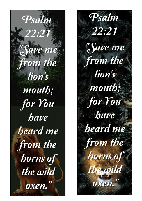 Copy of Black Joyful Bible Verse Book Mark Psalm 22:2 | PosterMyWall