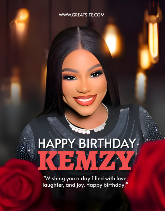 Plantilla de Black Joyful Black Background Pastel Happy Bi | PosterMyWall