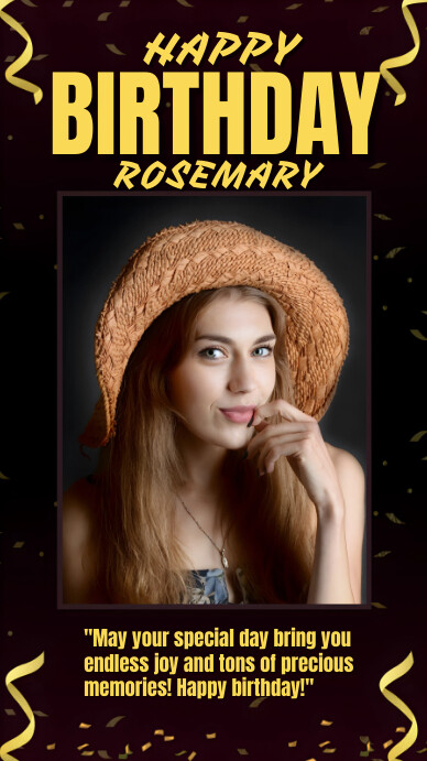 Plantilla de Black Joyful Black Background Pastel Happy Bi | PosterMyWall