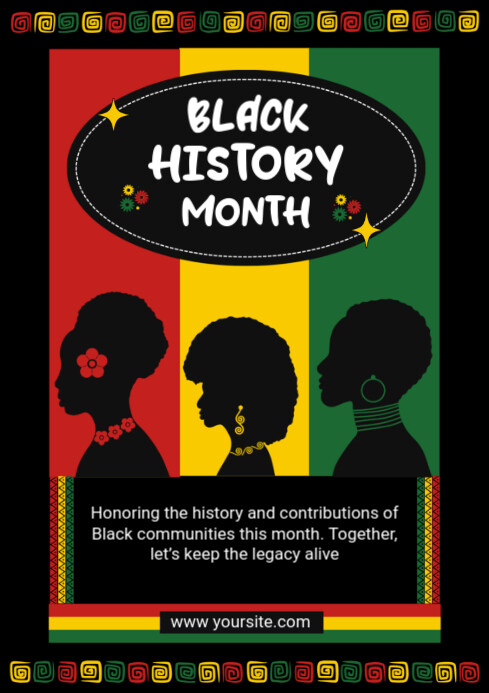 Copy of Black Joyful Black History Month A4 | PosterMyWall