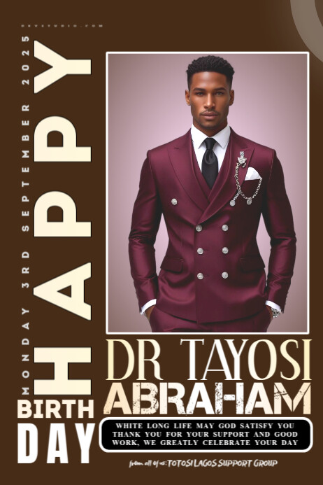 Black Joyful Bold Birthday Poster Template | PosterMyWall