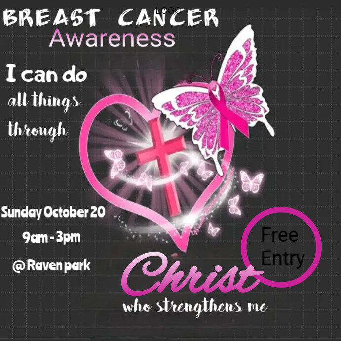 Black Joyful Breast Cancer Instagram Post Template | PosterMyWall