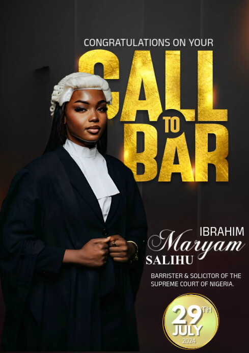 Black Joyful Call To Bar Day A4 Template | PosterMyWall