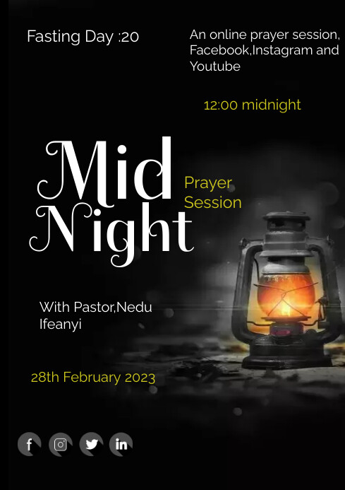 Plantilla de Black Joyful Church, Bible Study, Worship Con | PosterMyWall