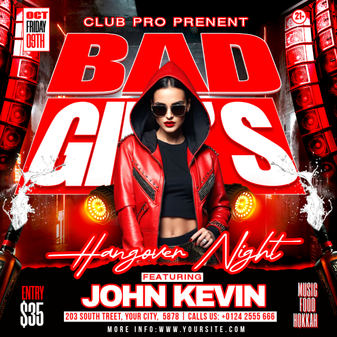 Black Joyful Club Party Template Ads Instagram Post | PosterMyWall