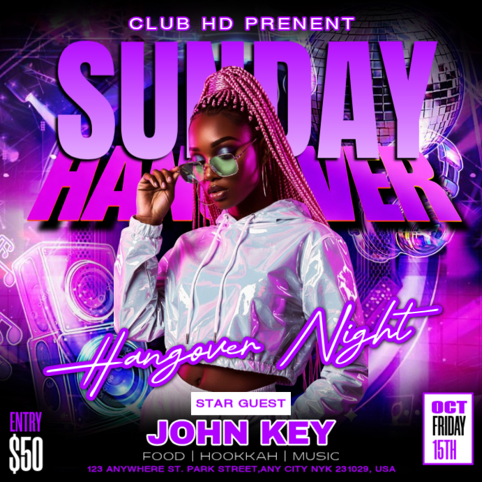 Copy of Black Joyful Club Party Template Instagram Post Instagram Post ...