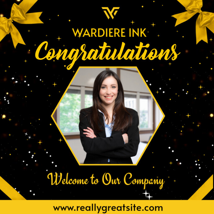 Copy of Black Joyful Congratulations Post Instagram Post | PosterMyWall