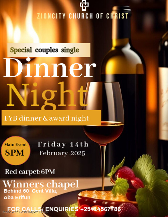 Copy of Black Joyful Couples And Single Dinner Night Flyer (us Letter ...