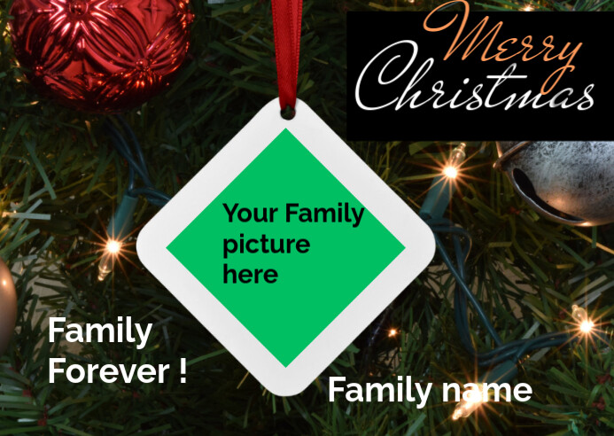 Black Joyful Editable Family Postcard Template | PosterMyWall